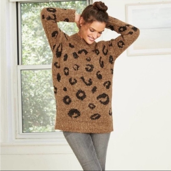 Universal Thread | Sweaters | Universal Thread Cheetah Print Sweater ...
